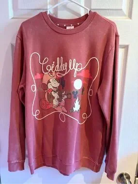Disney | Sweaters | Disney Cowboy Mickey Mouse Giddy Up Western Sweater ...